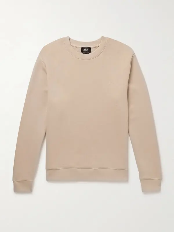 A.p.c. Brodé Cotton-jersey Sweatshirt