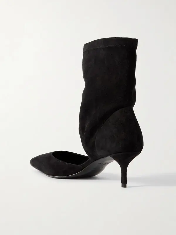 Alaïa 55 Cutout Suede Ankle Boots