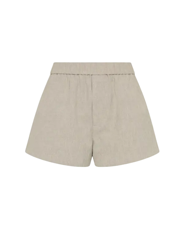 SIR. Leone Gathered Shorts - Natural