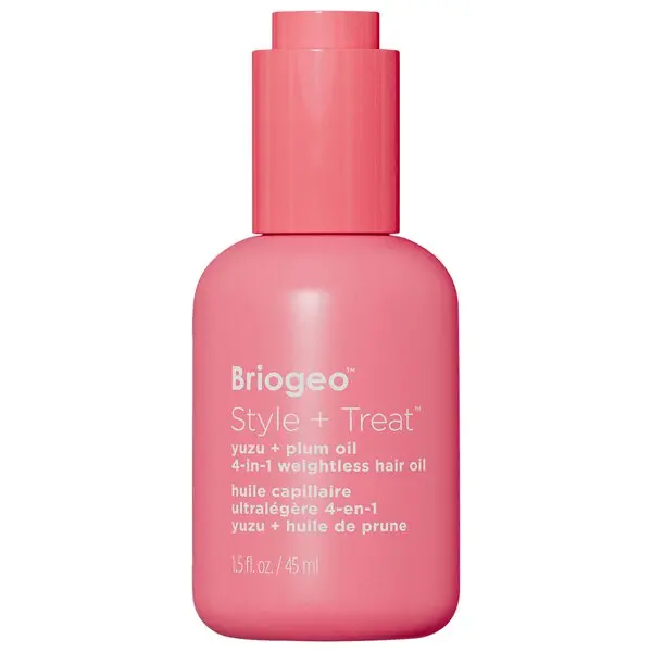 BRIOGEO Style + Treat 4-in-1 Smoothing, Weightless Hair Oil For Fine To Medium Hair - One-color