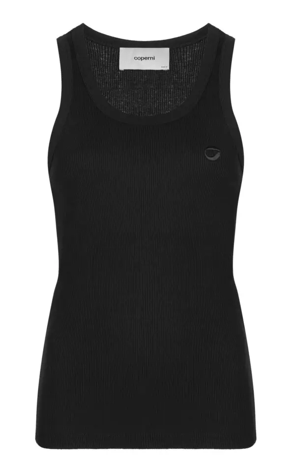 Coperni Cotton Tank Top - Black