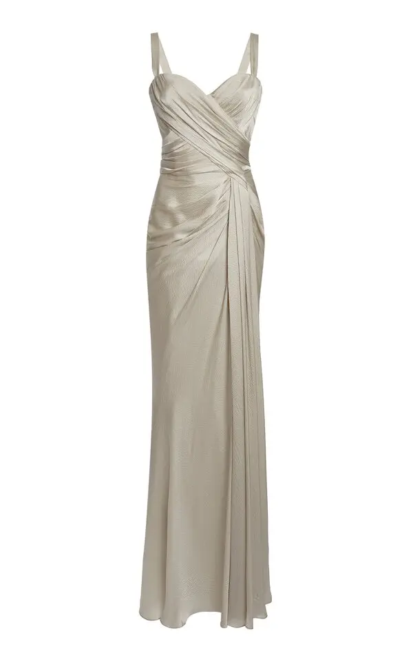 Zuhair Murad Draped Satin Gown