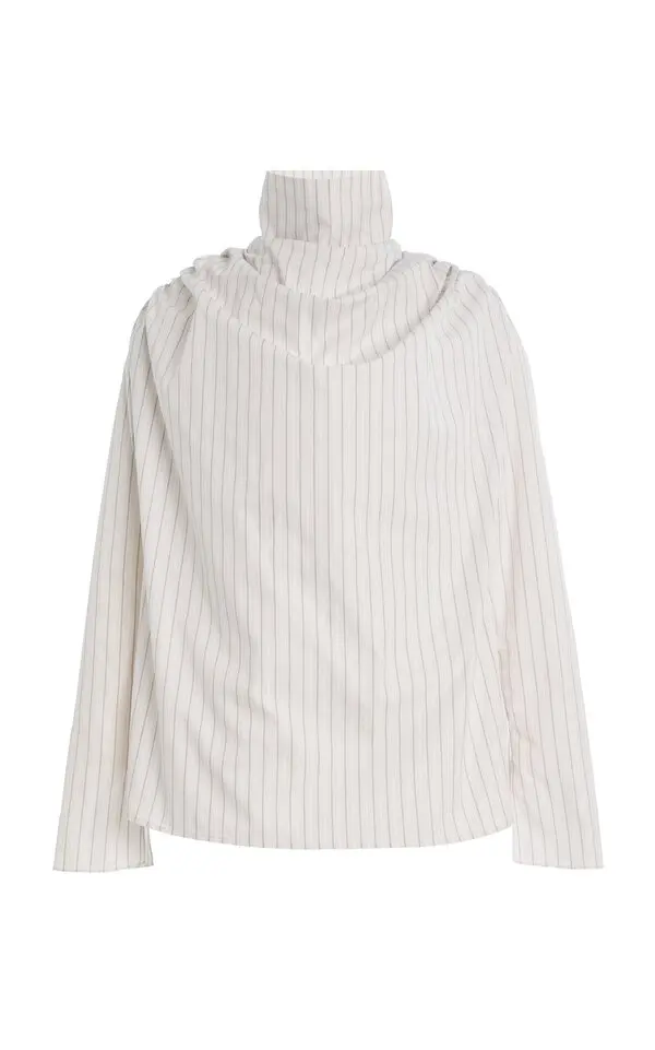 KALLMEYER Penelope Draped Cotton Top