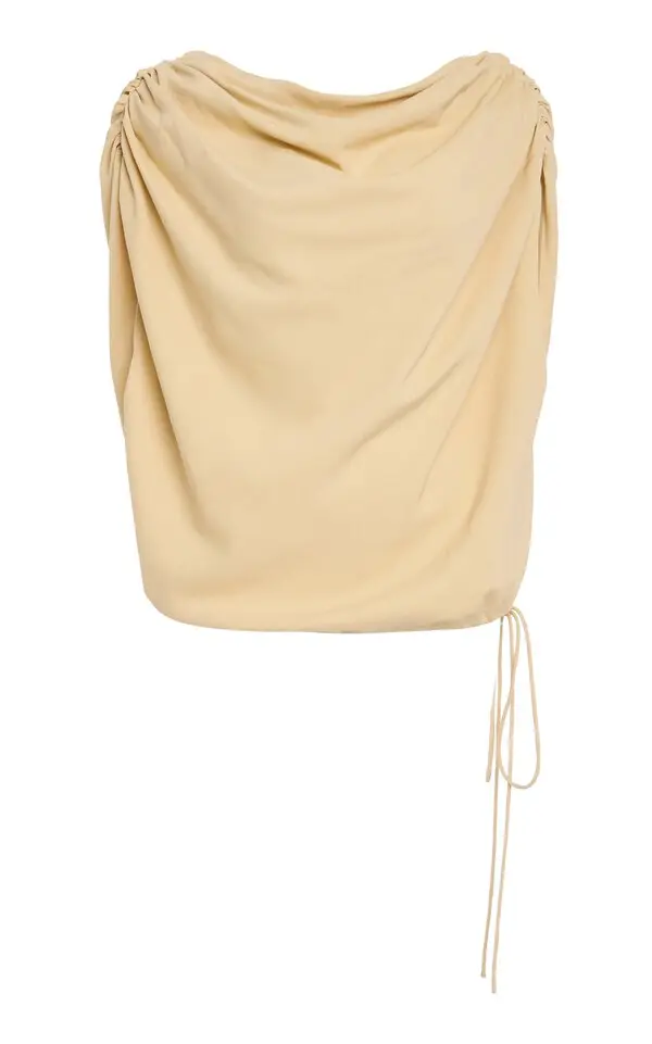 KALLMEYER Naia Draped Top - Ivory