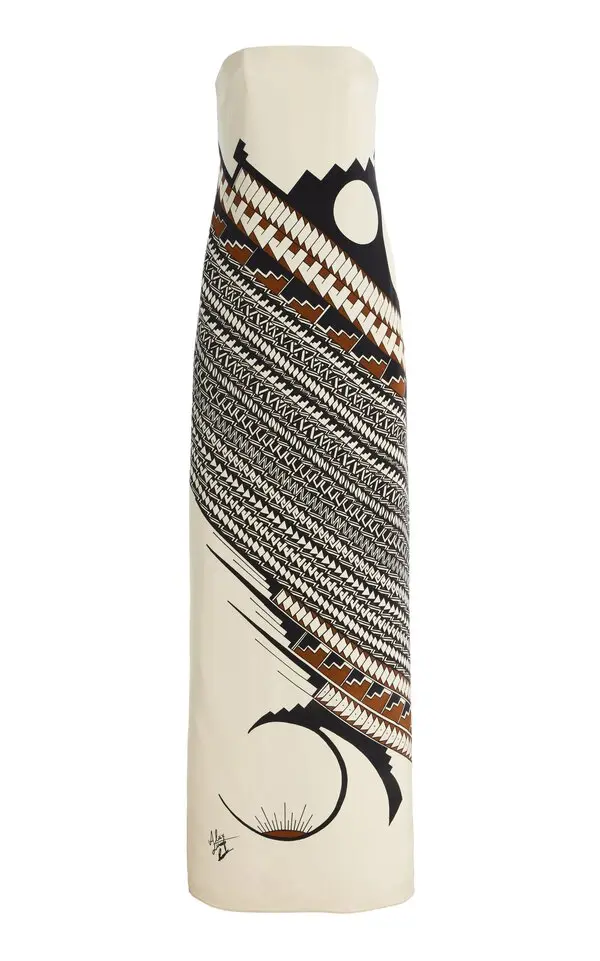 HEIRLOME Alex Jurado Silk Maxi Dress By - Multi