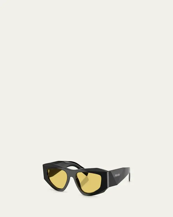 Prada Acetate Rectangle Sunglasses