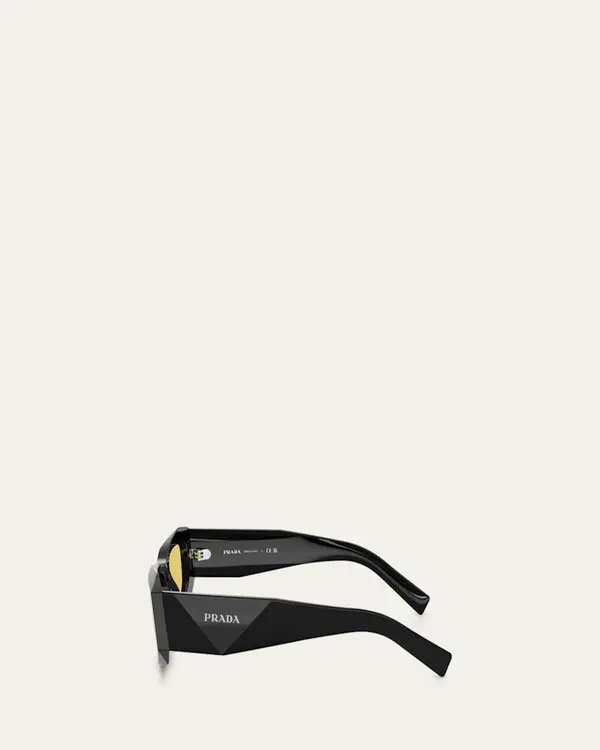 Prada Acetate Rectangle Sunglasses