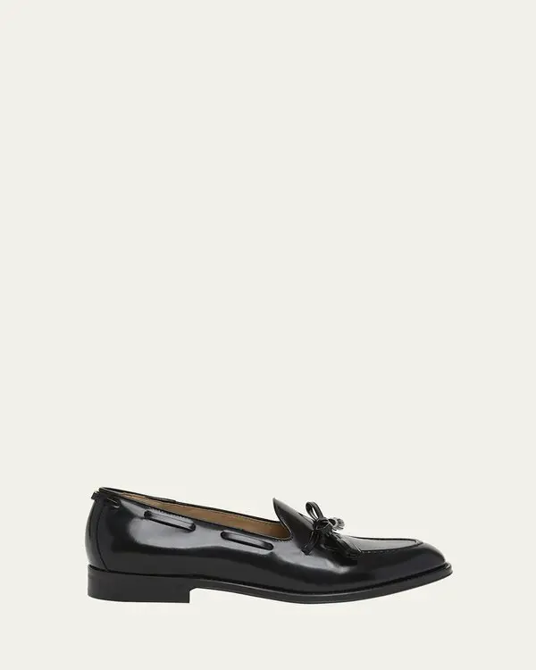 Valentino Garavani Bowshire Leather Loafers