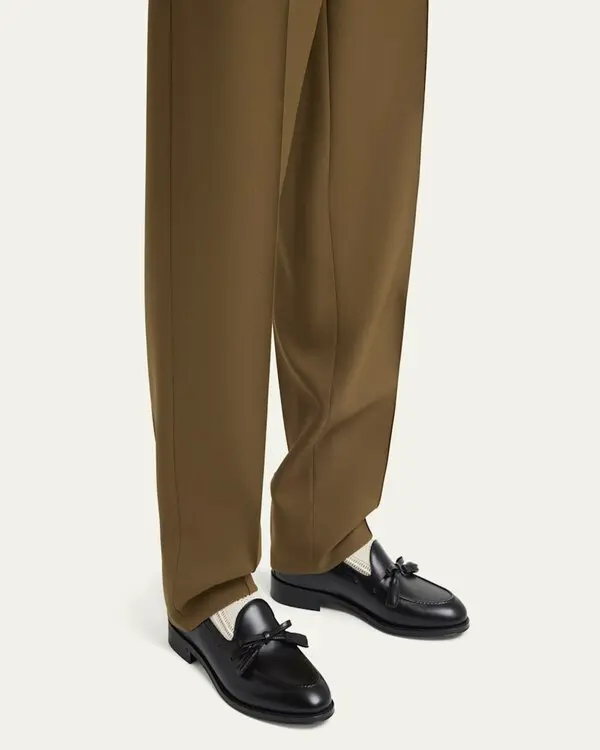 Valentino Garavani Bowshire Leather Loafers