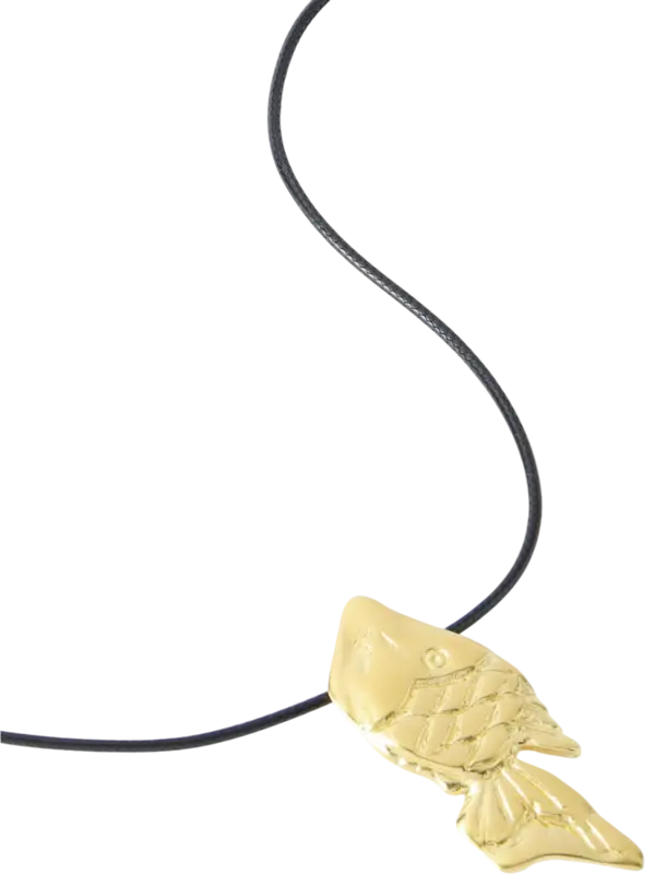 YSSO Pisces Recycled-plated Cord Necklace - Gold