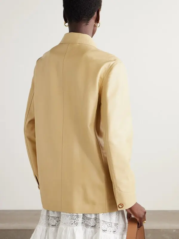 Ralph Lauren Adrianna Leather Jacket - Neutrals