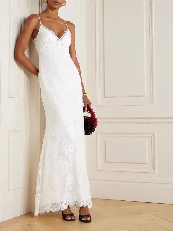 self portrait ribbon lace maxi dress RIBBON LACE MIDI DRESS / Shop https://tinyurl.com/yr44kxv5