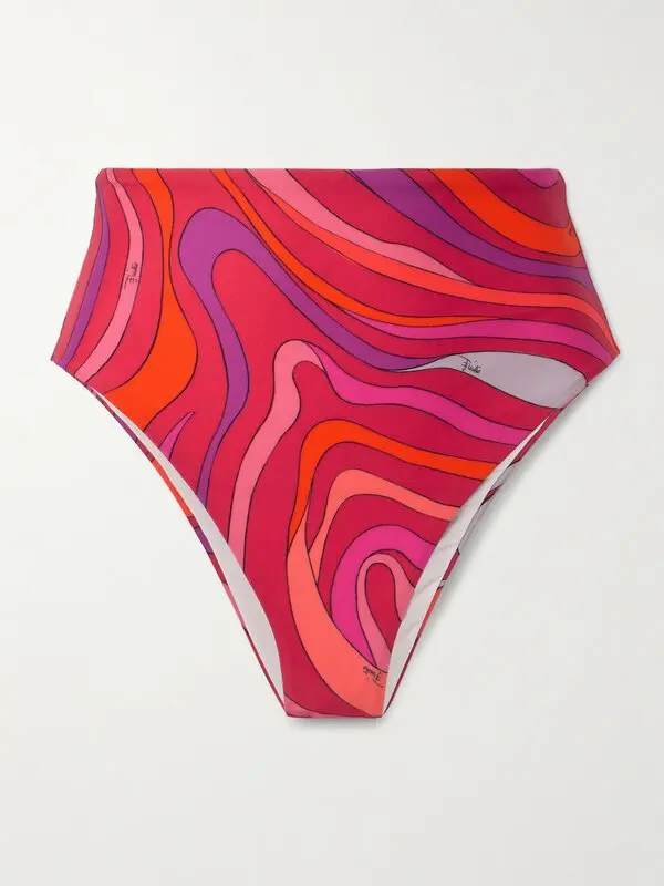 Emilio Pucci Printed Bikini Briefs - Pink