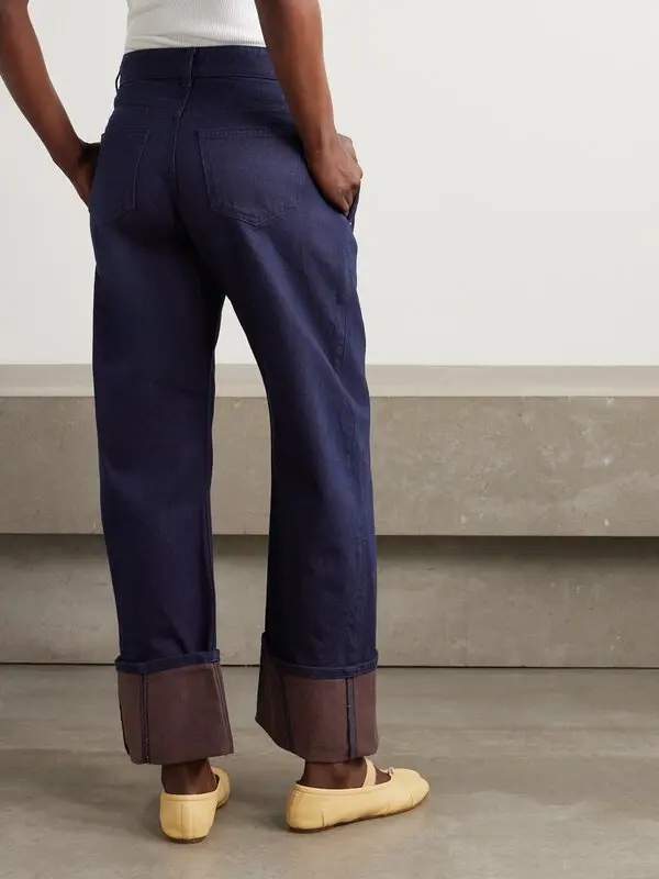 JW Anderson Twisted Asymmetric High-rise Jeans - Blue