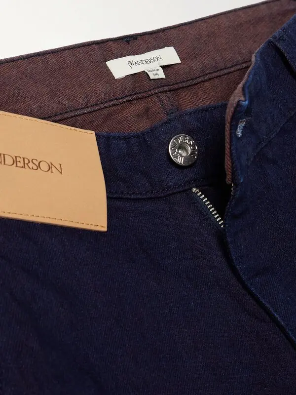 JW Anderson Twisted Asymmetric High-rise Jeans - Blue