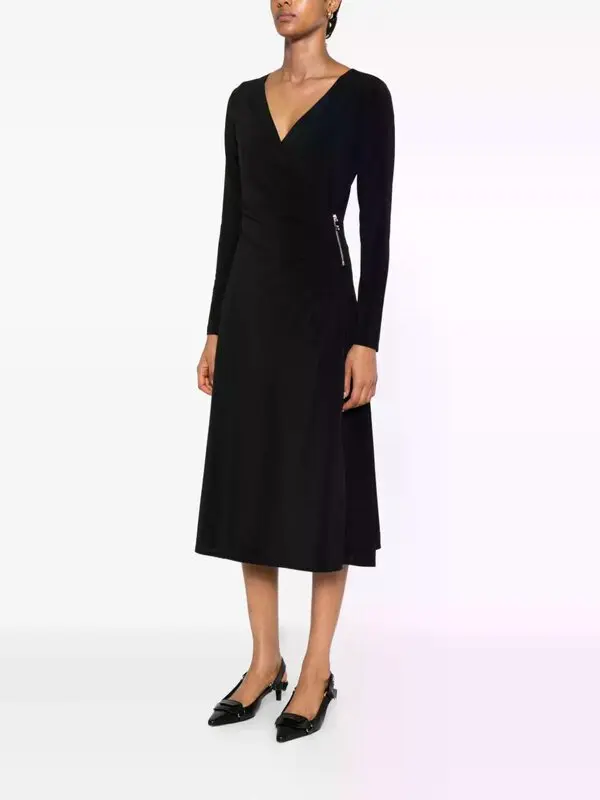 Karl Lagerfeld Zip-detail Wrap Dress