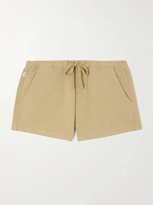 Citizens Of Humanity Este Cotton And Linen-blend Shorts - Neutrals