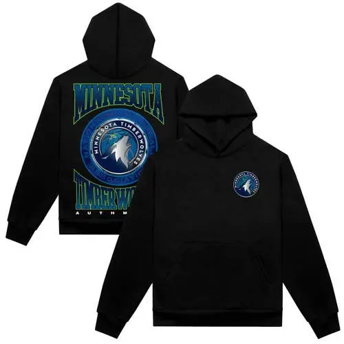 AUTHMADE Minnesota Timberwolves Vintage Metal Premium Heavyweight Pullover Hoodie