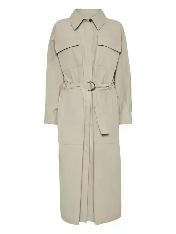 Brunello Cucinelli Belted Trench Coat