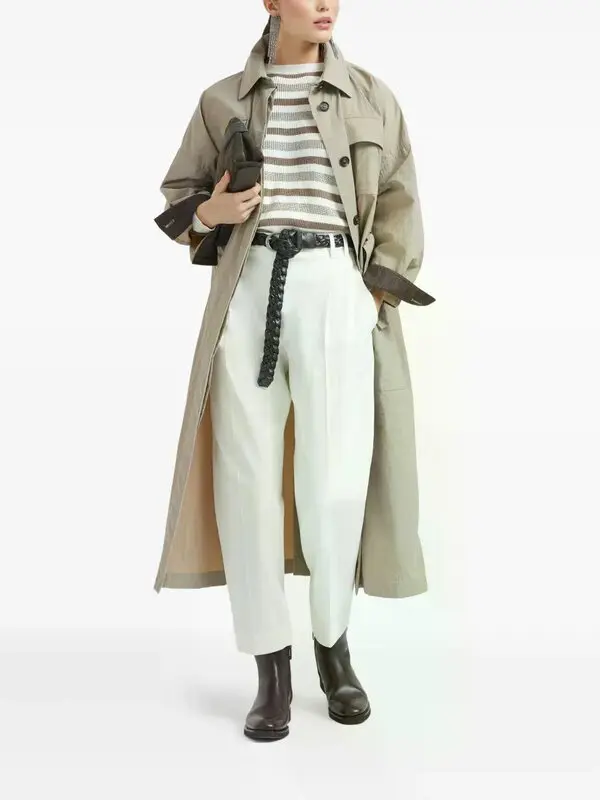 Brunello Cucinelli Belted Trench Coat