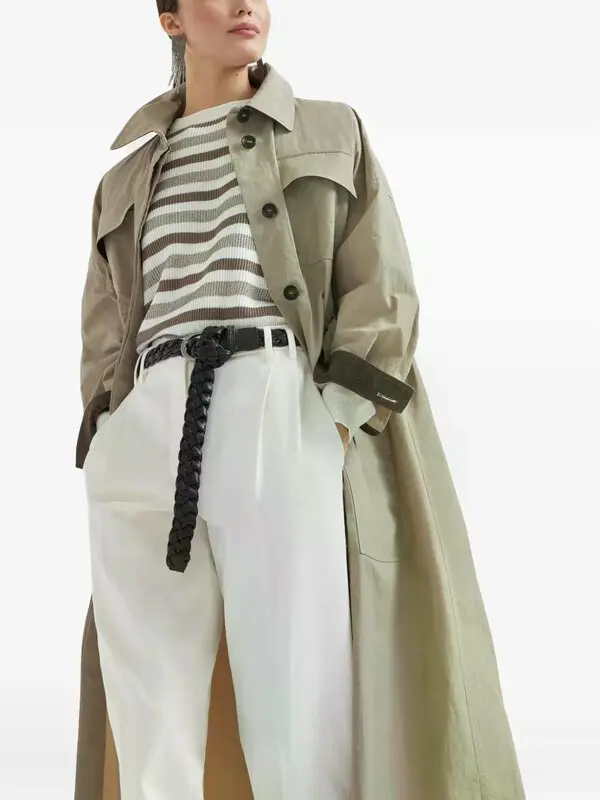 Brunello Cucinelli Belted Trench Coat