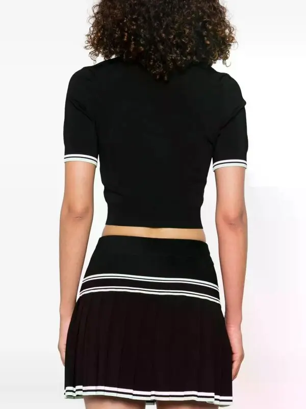 Casablanca V-neck Knitted Top