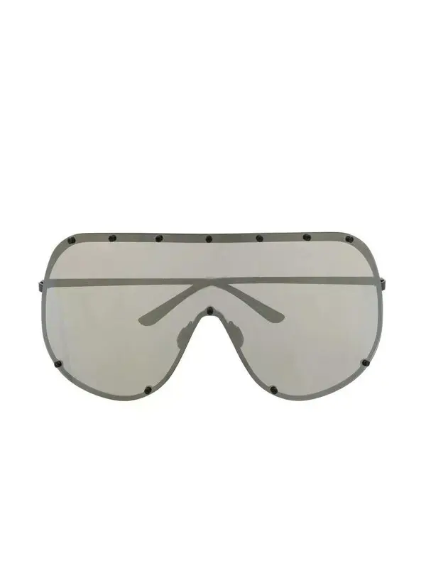 Rick Owens Shield Studded Sunglasses - Black