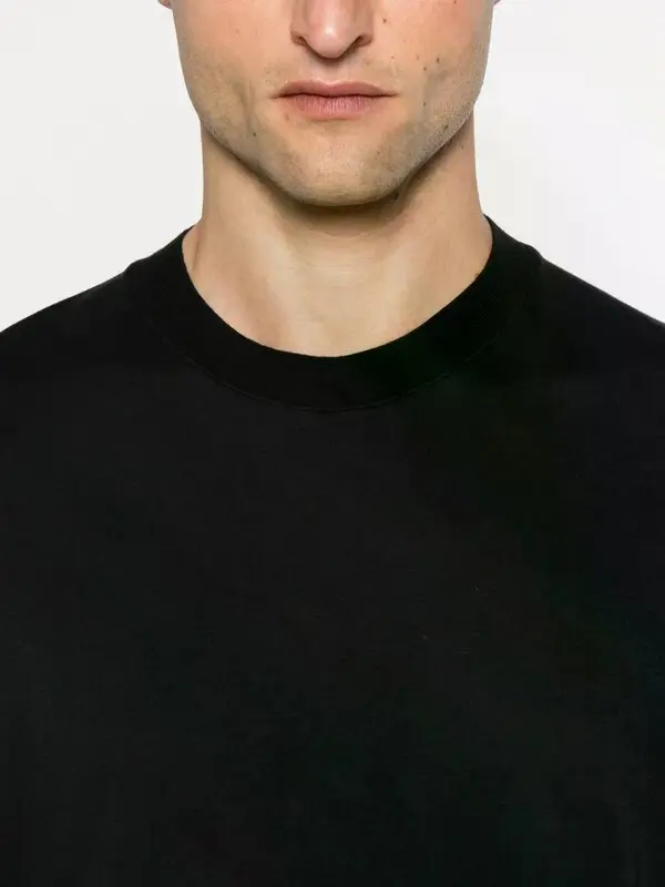 Zegna Crew-neck Short-sleeve T-shirt - Black