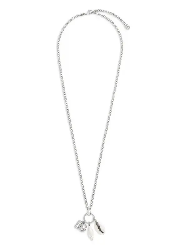 Dolce & Gabbana Dg Logo Necklace - Silver