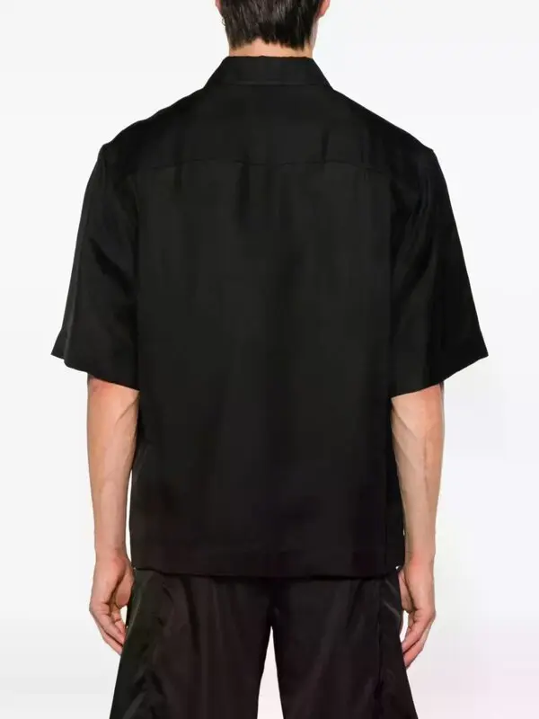 JIL SANDER Zip-front Ruffled Shirt