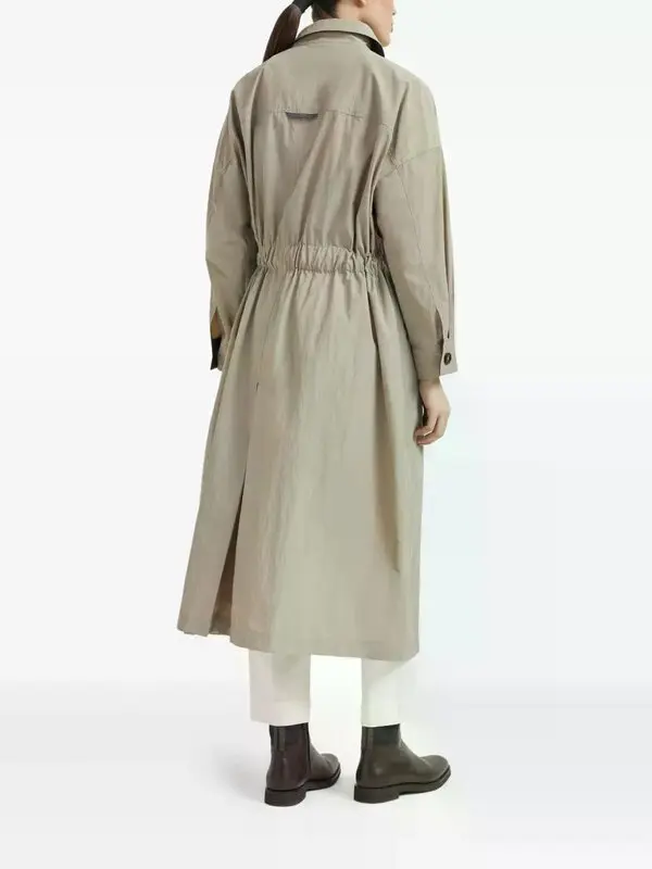 Brunello Cucinelli Belted Trench Coat - Neutrals