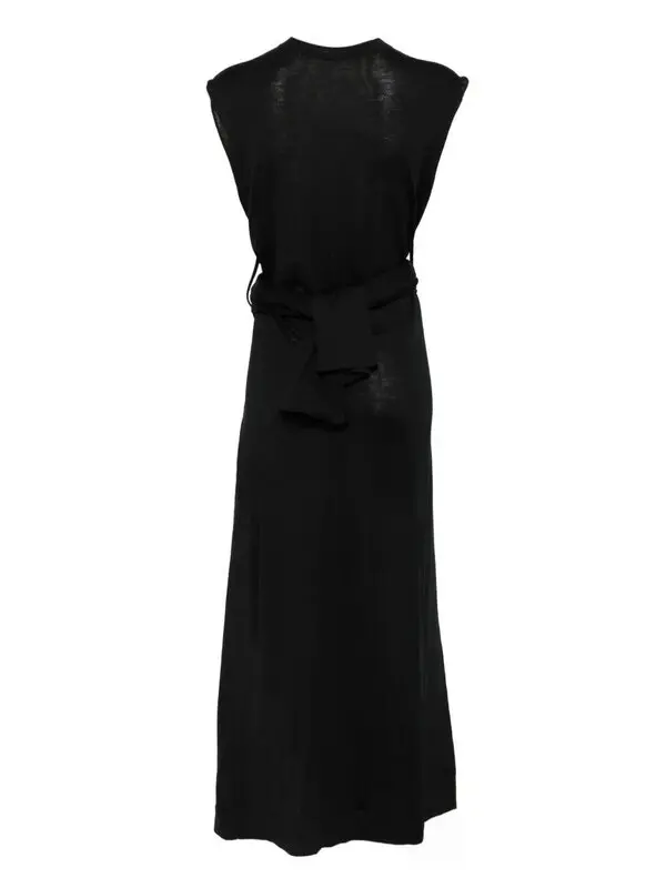 JIL SANDER Wrap-effect Wool Dress