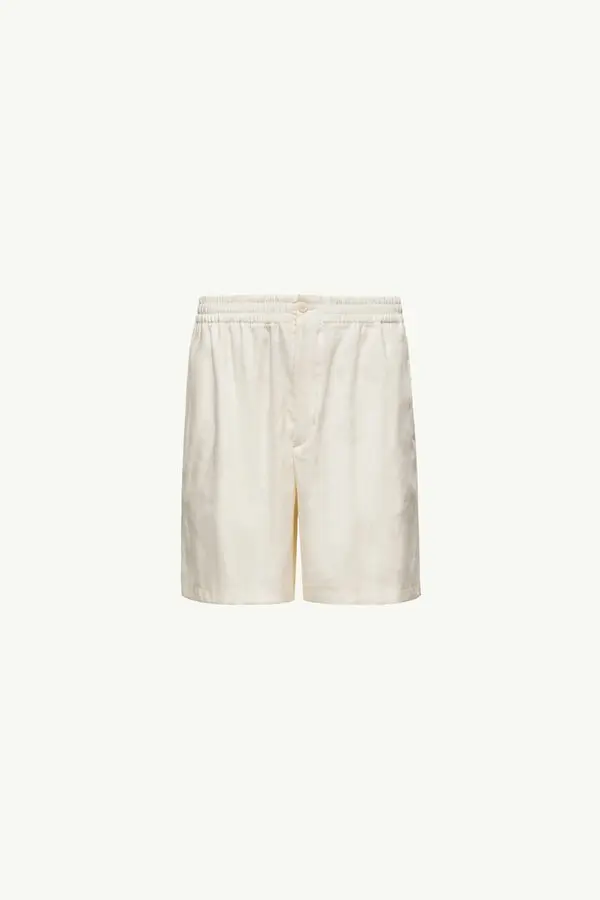 MONCLER X GILGA FARM DESIGNED BY DONALD GLOVER X Gilga Farm Linen Blend Shorts