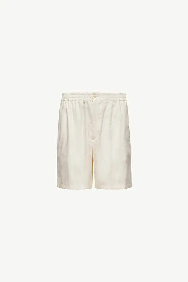 MONCLER X GILGA FARM DESIGNED BY DONALD GLOVER X Gilga Farm Linen Blend Shorts