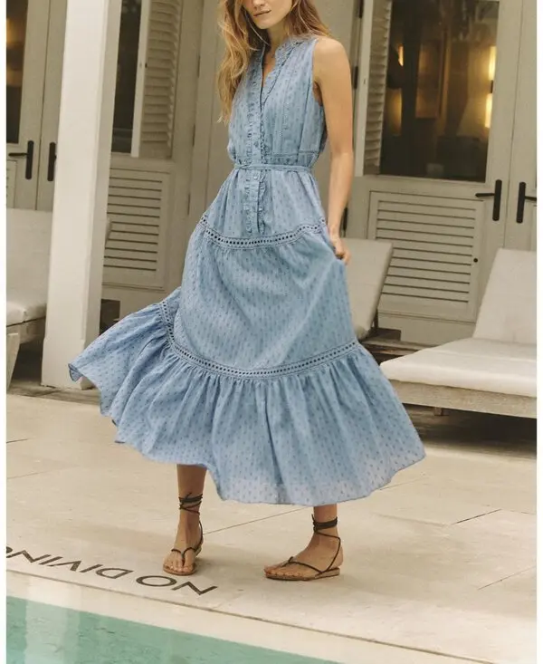 blue mediterranean dress Mediterranean Vacation Dress 2XL