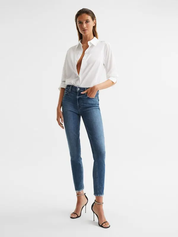 Paige Hoxton Ankle High Rise Skinny Jeans