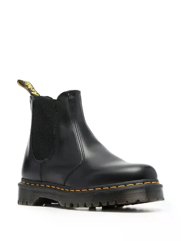 Dr. Martens Leather Round-toe Boots - Black