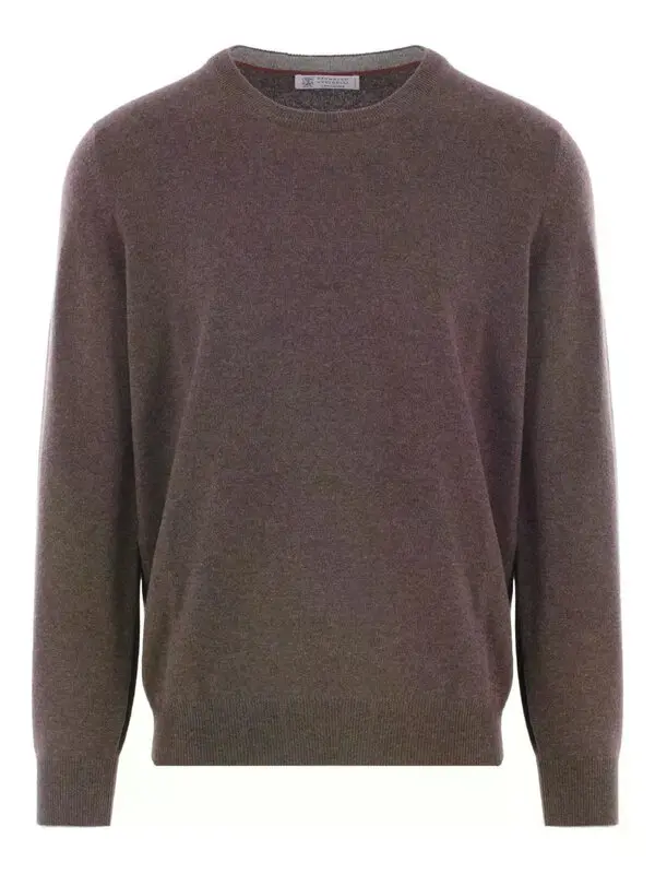 Brunello Cucinelli Round-neck Cashmere Sweater - Brown