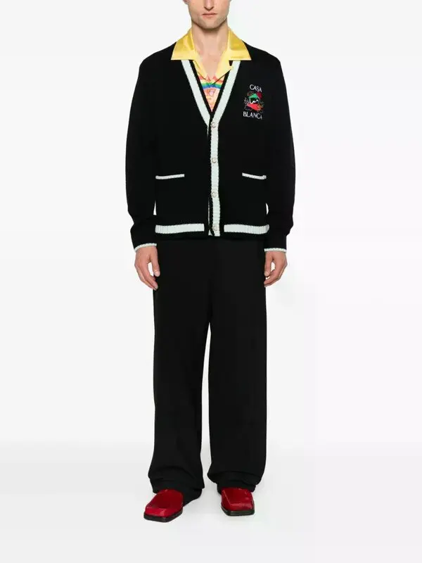 Casablanca Embroidered Cardigan