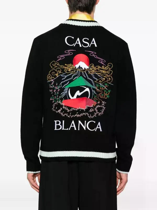 Casablanca Embroidered Cardigan