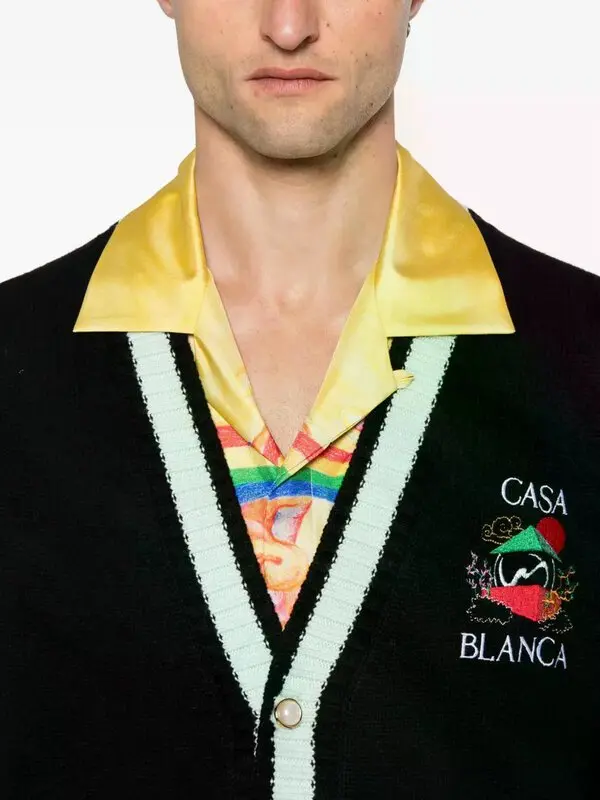 Casablanca Embroidered Cardigan
