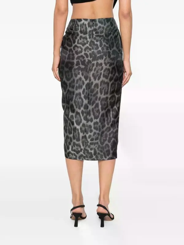Stella McCartney Leopard-print Asymmetric Skirt