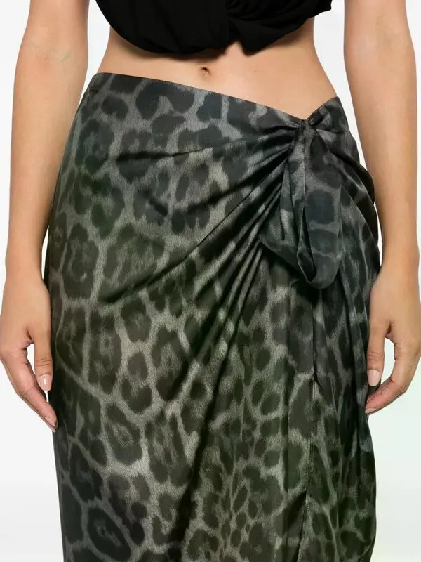 Stella McCartney Leopard-print Asymmetric Skirt