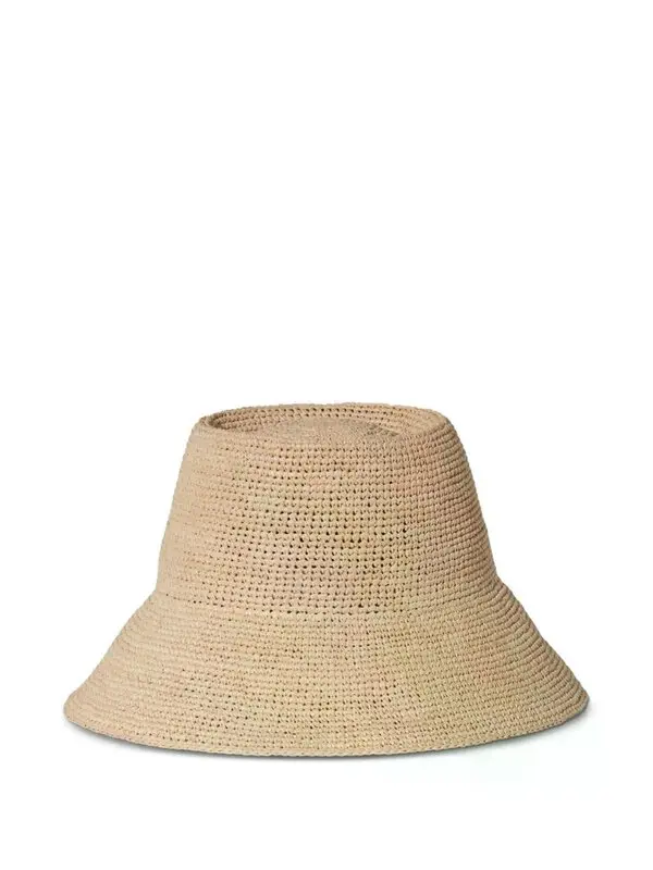 Janessa Leoné Interwoven Dropped-brim Hat - Neutrals