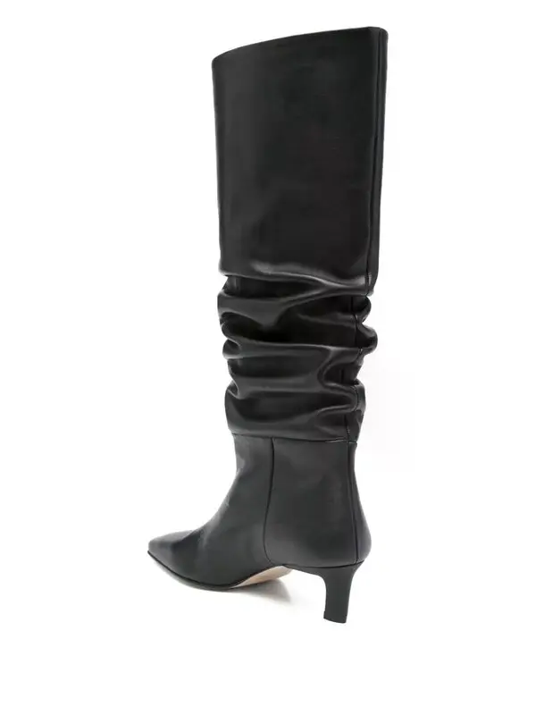 ALOHAS 50mm Kalila Slouch Calf Leather Boots - Black