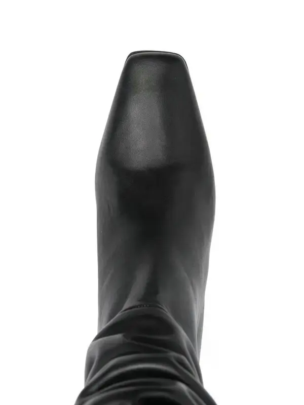 ALOHAS 50mm Kalila Slouch Calf Leather Boots - Black