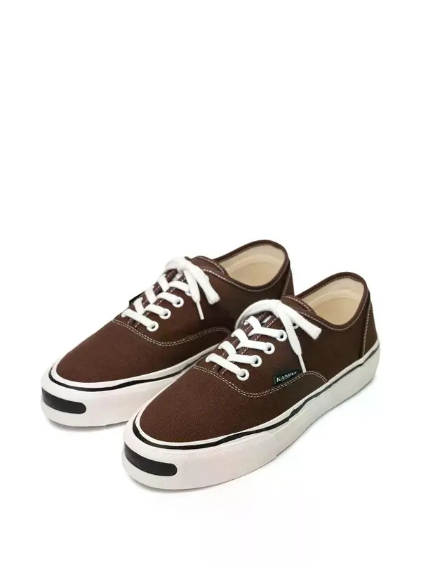 KAMIYA Herc Canvas Lace-up Sneakers - Brown
