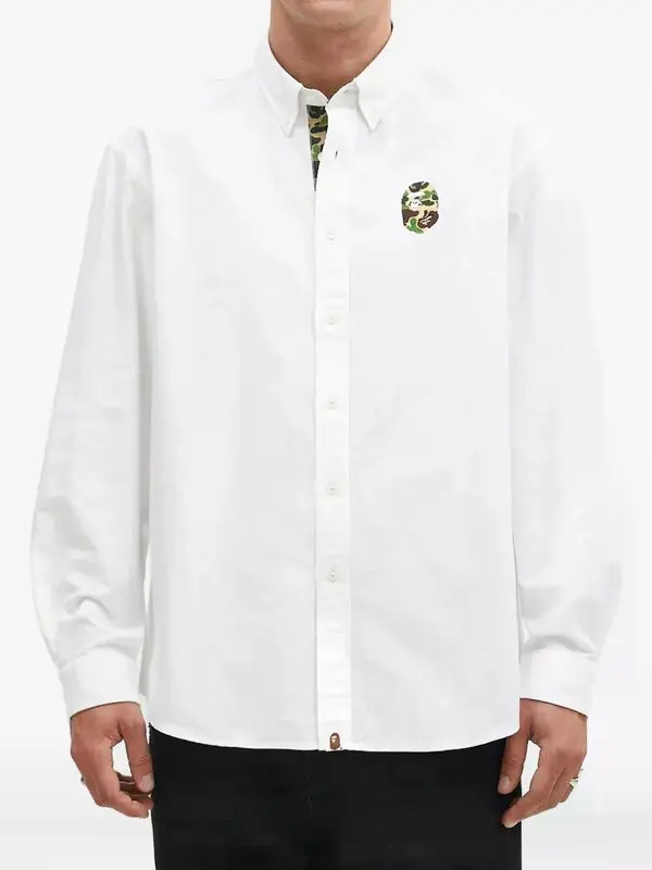 A BATHING APE Abc Camo One Point Shirt - White