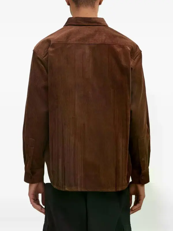 A BATHING APE Corduroy Button-down Shirt - Brown