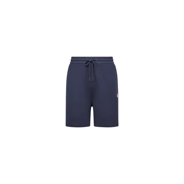 MONCLER X GILGA FARM DESIGNED BY DONALD GLOVER Cotton Fleece Shorts - Blue